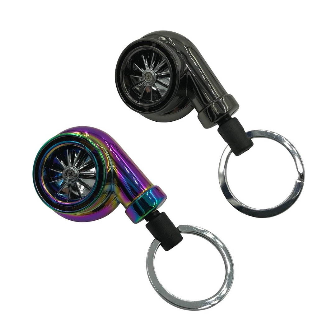 Turbo Retractable Keychain Holder (turbine Spins!) W/ Belt Clip ...