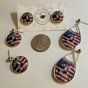 Handmade Trump 2024 Earrings - Etsy