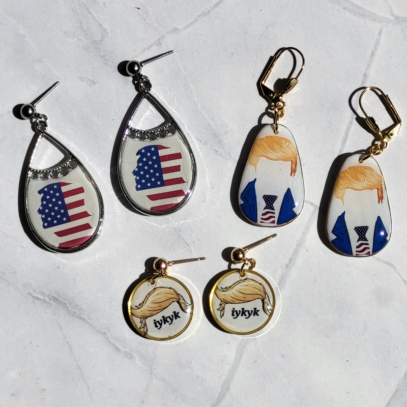 Trump Earrings - Etsy