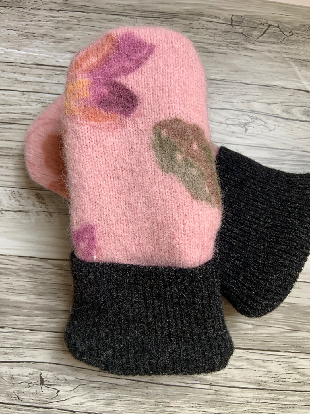 Kids Size Small Mittens Wool Mittens Fleece Lined Sweater - Etsy