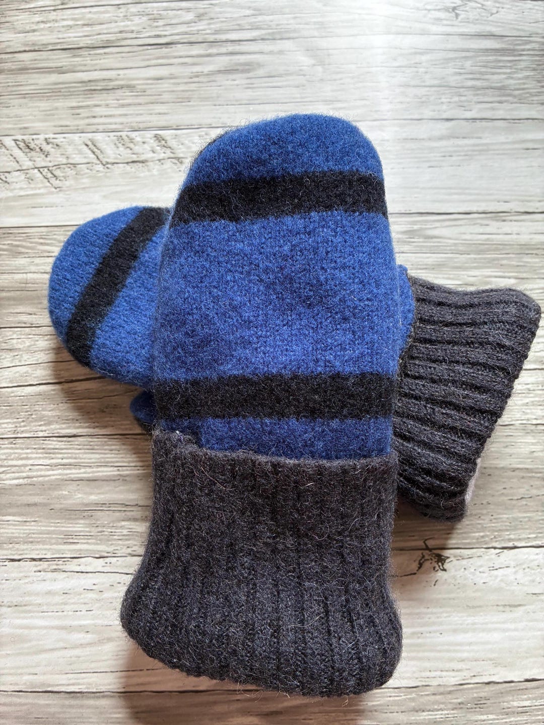 Kids Upcycled Wool Mittens: Felted Sweater Fleece Lined - Size Small - Etsy