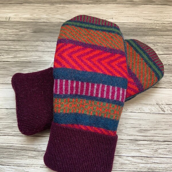 Wool Felted Mittens - Etsy