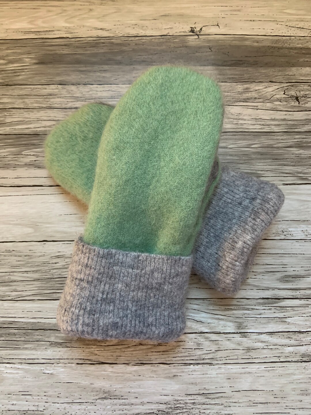 Kids Wool Mittens Made From Upcycled Sweaters Felted Wool Mittens ...