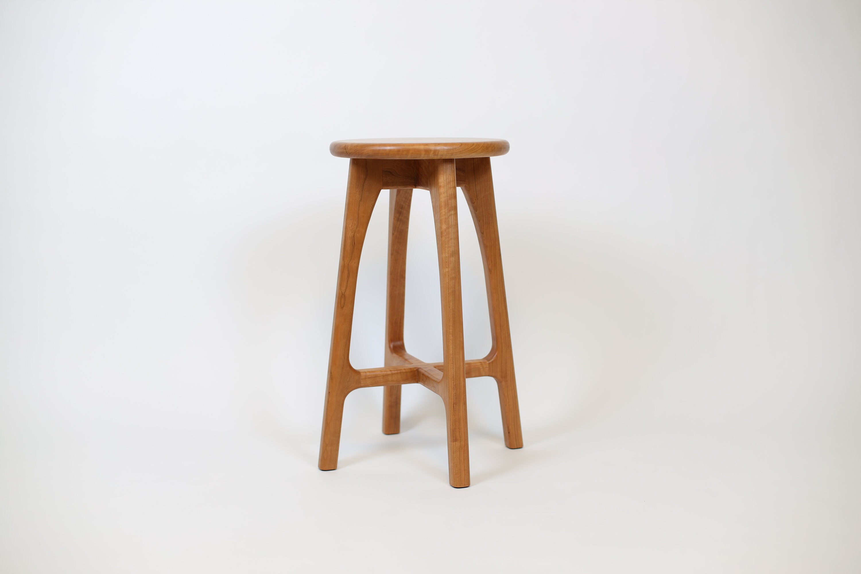 Long Stool, Bar Stool walnut, White Oak, Cherry or Hard Maple - Etsy