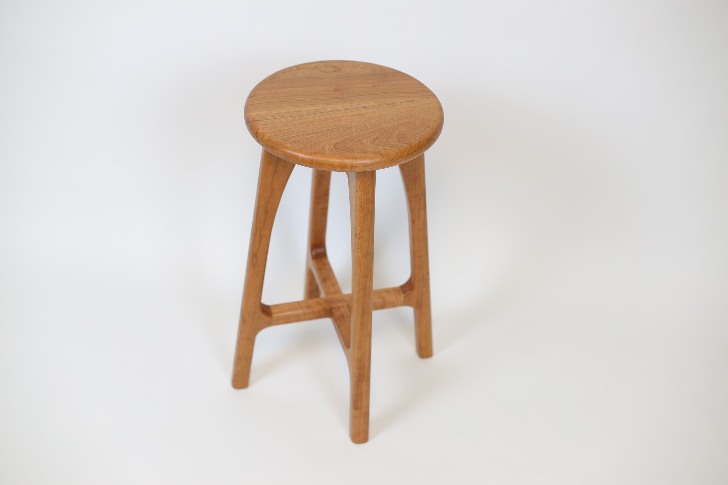 Long Stool, Bar Stool walnut, White Oak, Cherry or Hard Maple - Etsy