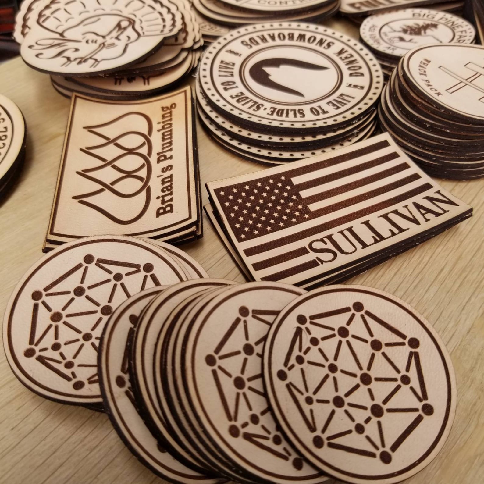 Genuine Leather Patches Custom Leather Patches | Etsy