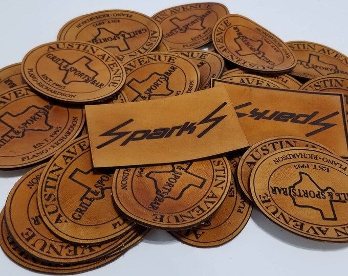 Custom Leather Patches Leather Patch Gift Laser Engraved - Etsy