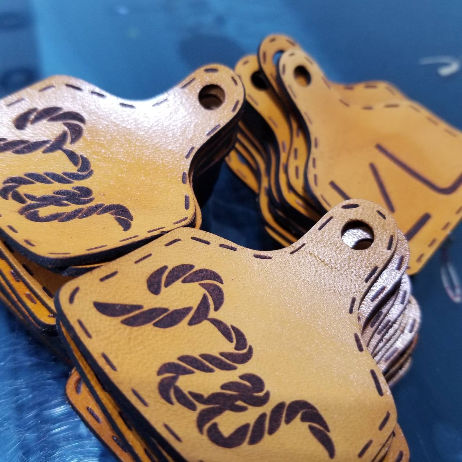 Cattle Tag Leather Patch Custom Cattle Patch Cattle Tag - Etsy