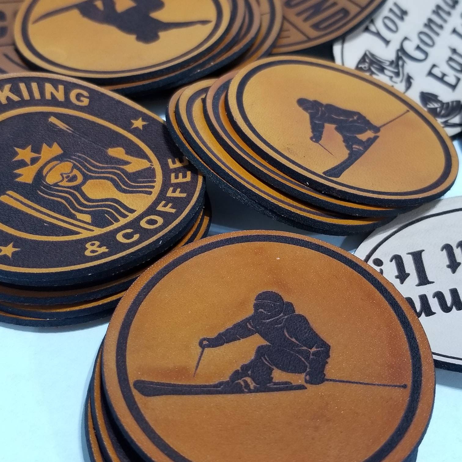 Leather Patch Custom Engrave Leather Leather Patch for Hat | Etsy