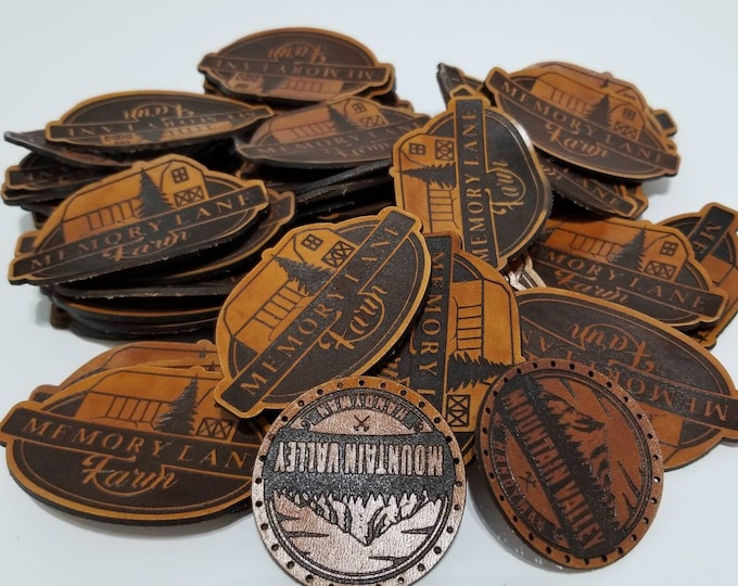 Custom Leather Patches Leather Patch Gift Laser Engraved - Etsy
