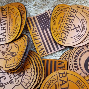 Genuine Leather Patches | Custom Leather Patches - Etsy