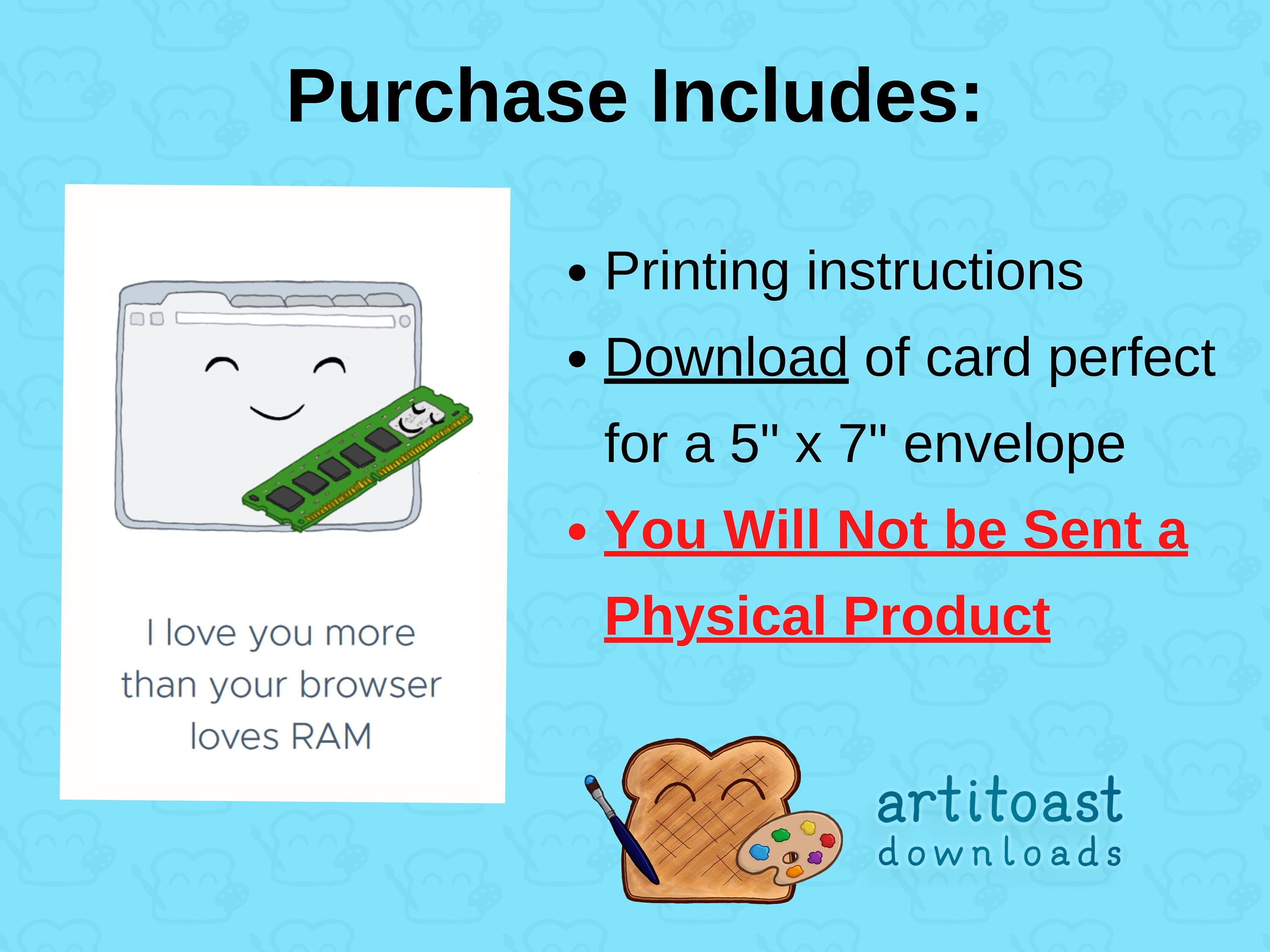 Computer Themed Valentine | Printable Valentine's Day Card ...