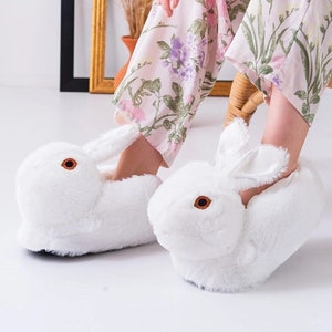 Rabbit House Slippers, Cozy Rabbit House Slides, Unisex Comfy Home ...