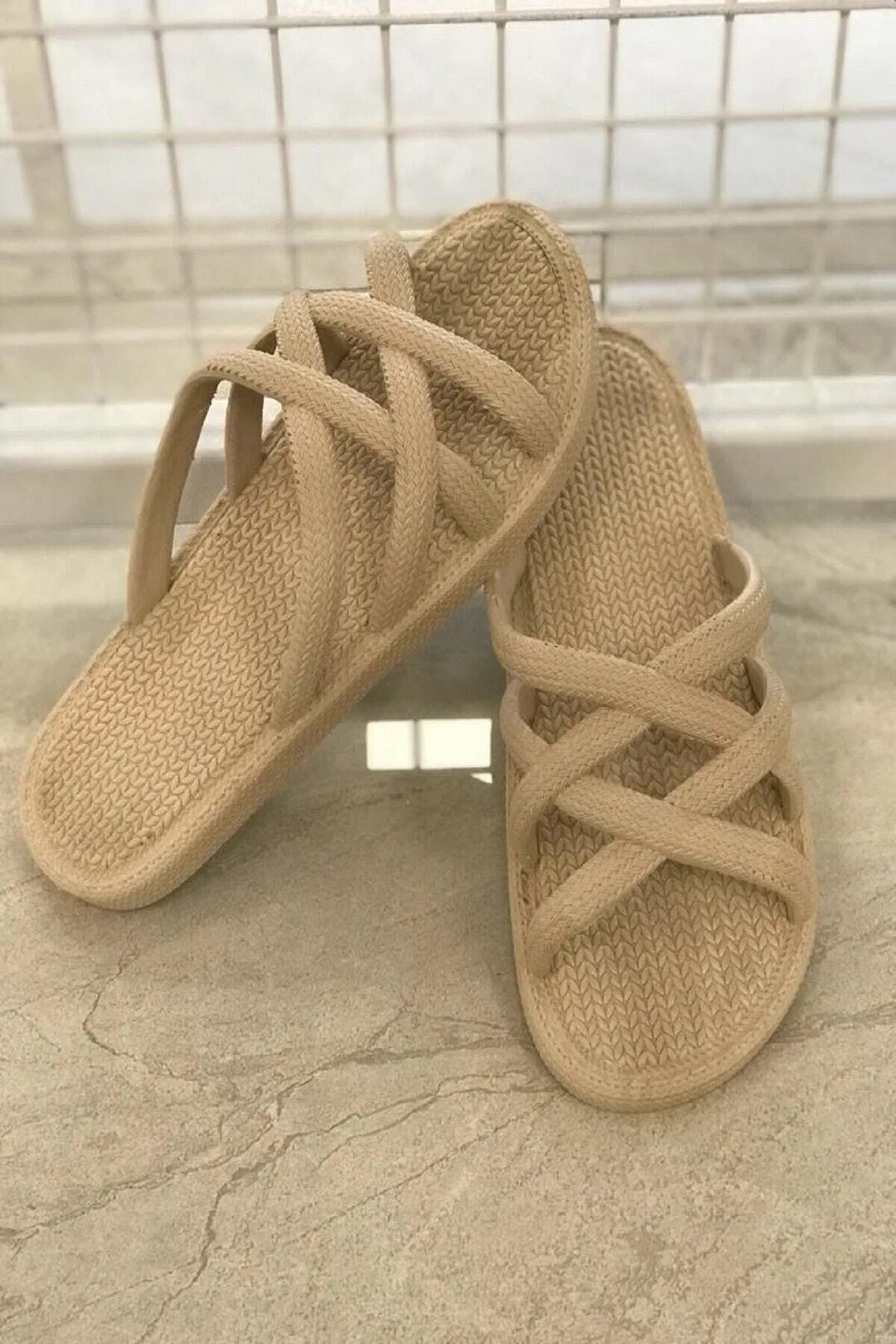 Women's Summer House Soft Sole Quiet Indoor Floor Bathroom Plastic Anti ...