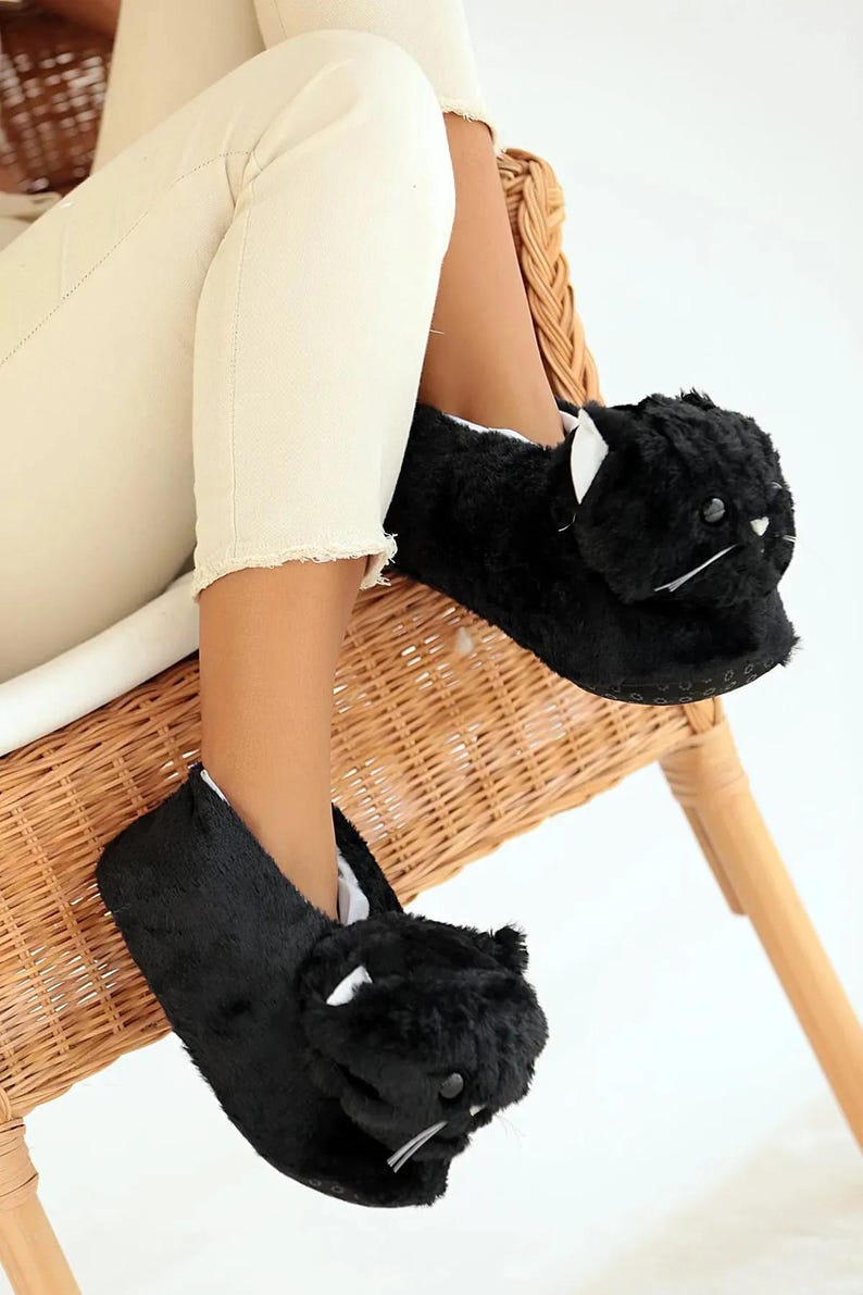 Cat House Slippers, Cozy Cat House Slides, Unisex Comfy Home Slippers ...