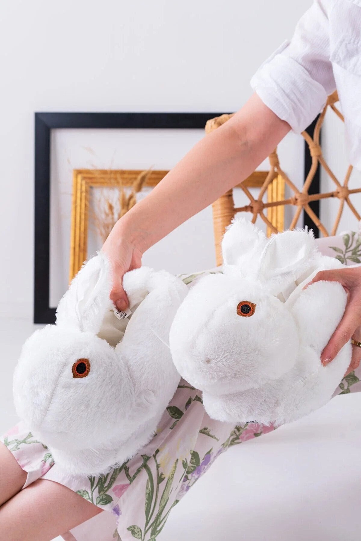 Rabbit House Slippers, Cozy Rabbit House Slides, Unisex Comfy Home ...