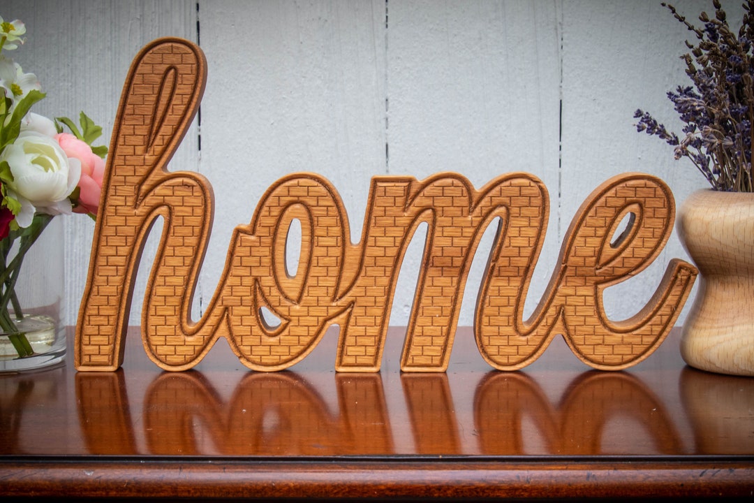 Home Wooden Sign, Self Standing Mantle Shelf Table, Home Decor, Wedding ...