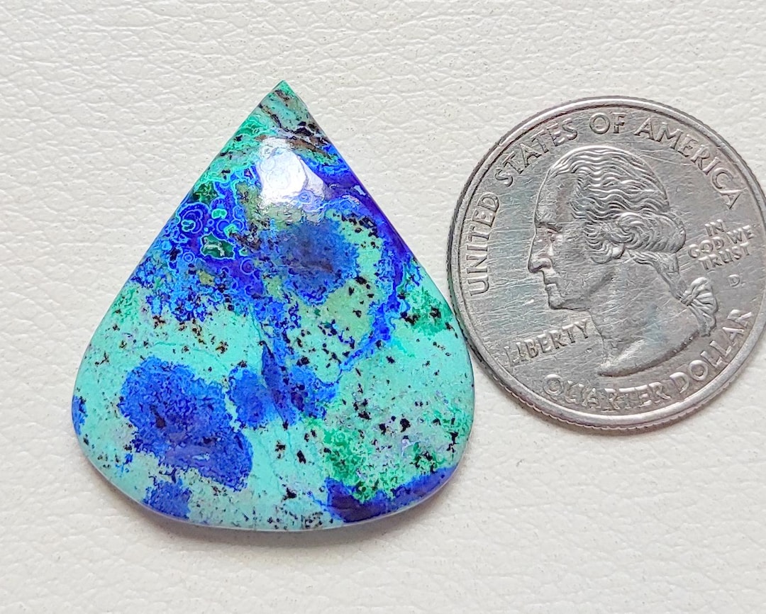 Natural Blue Bird Azurite Cabochon Bluebird Mine Azurite Malachite Make ...