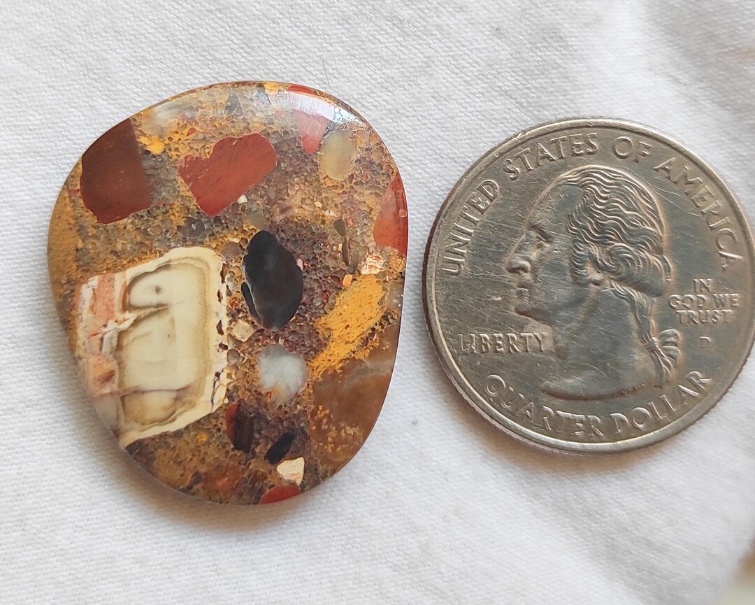 Pudding Stone,jasper Stone, Red Jasper, Conglomerate, Worry Stone ...