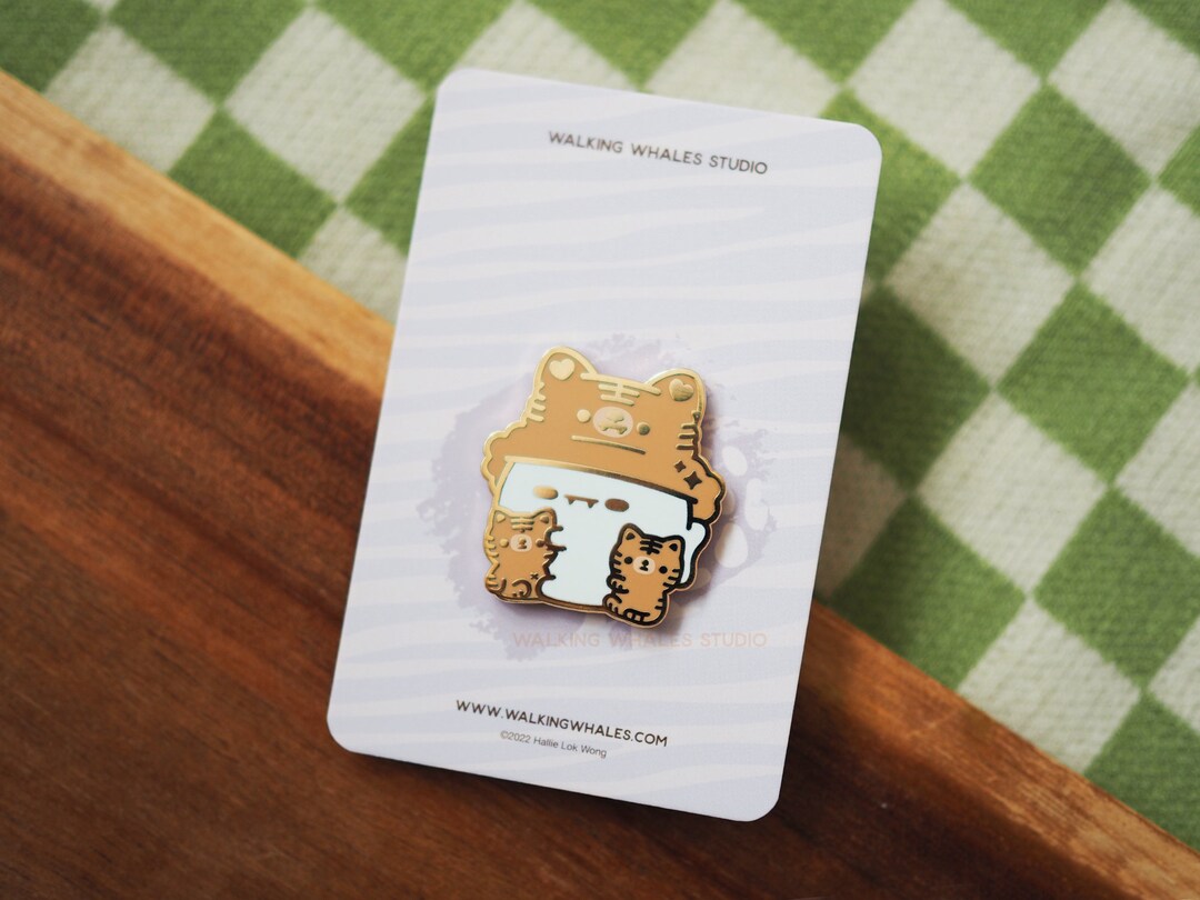 Tiger Enamel Pin - Etsy