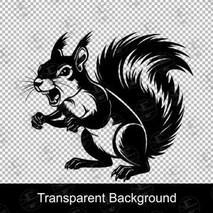 Angry Squirrel SVG PNG Bundle, Scary Squirrel Svg, Cartoon Squirrel Svg ...