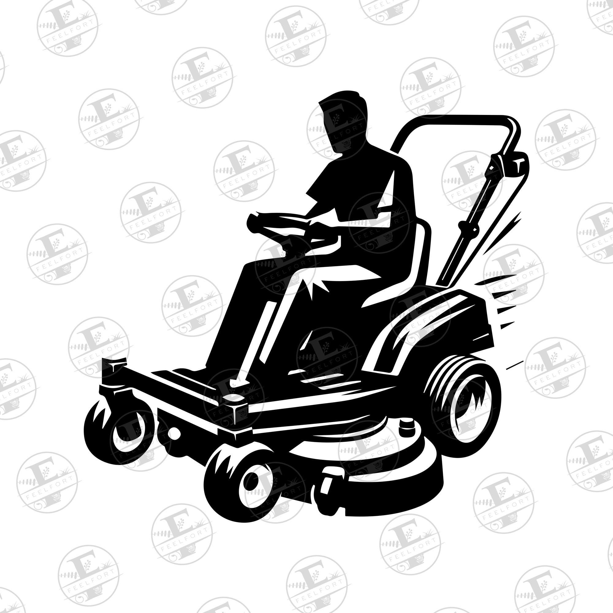 Zero Turn Lawn Mower SVG PNG Bundle, Lawn Mower Svg, Landscaping Svg ...