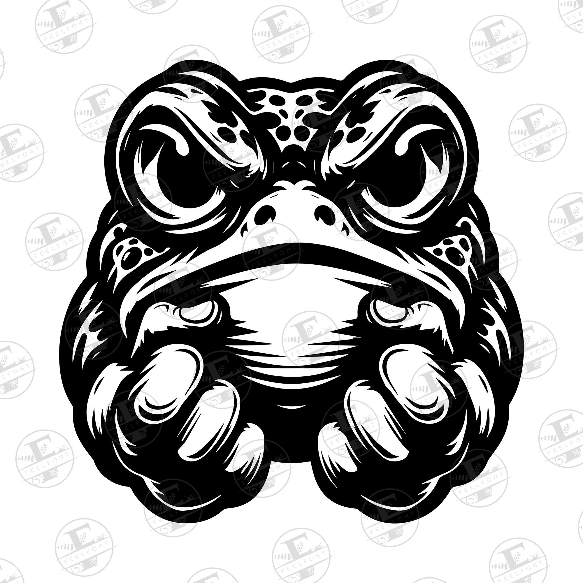 Angry Frog SVG and PNG Bundle, Angry Frog Clipart, Angry Animal Svg ...