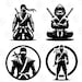 Ninja SVG PNG Bundle | Ninja Svg, Cute Ninja SVG, Ninja Knight Svg ...