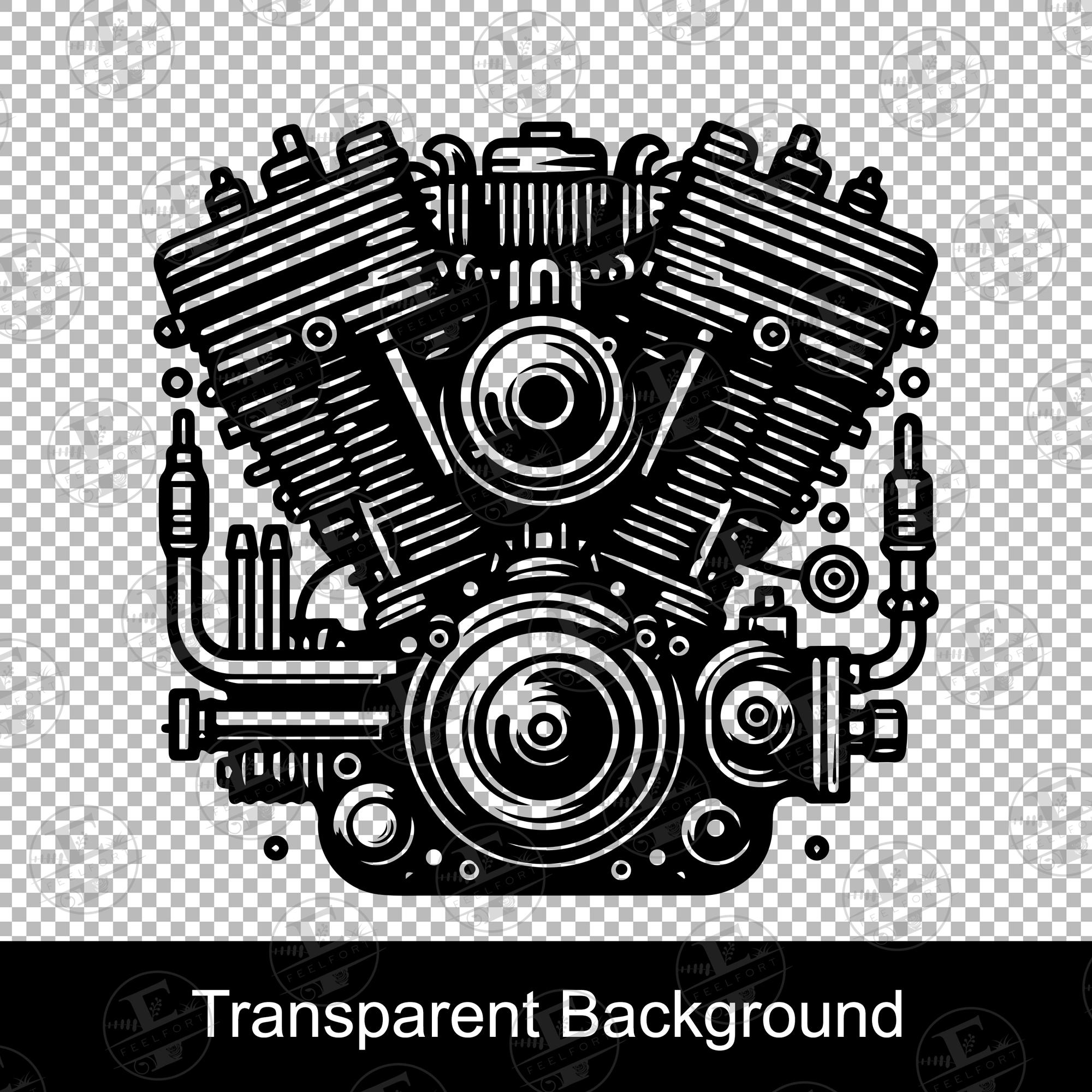 Motorcycle Engine SVG PNG Bundle, Bike Engine Svg, Motorbike Engine ...