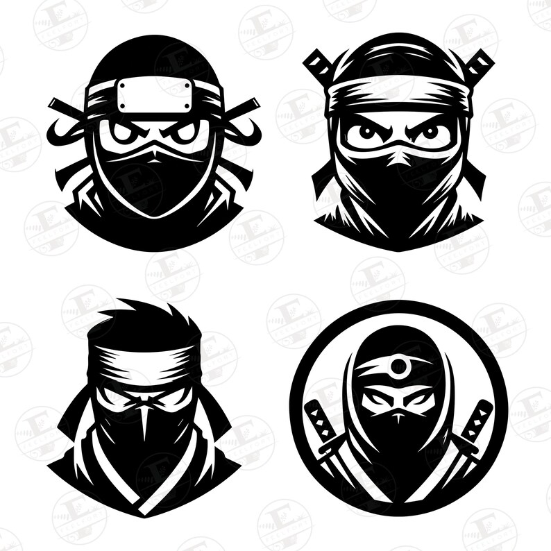 Ninja SVG PNG Bundle | Ninja Svg, Ninja Head SVG, Ninja Knight Svg ...