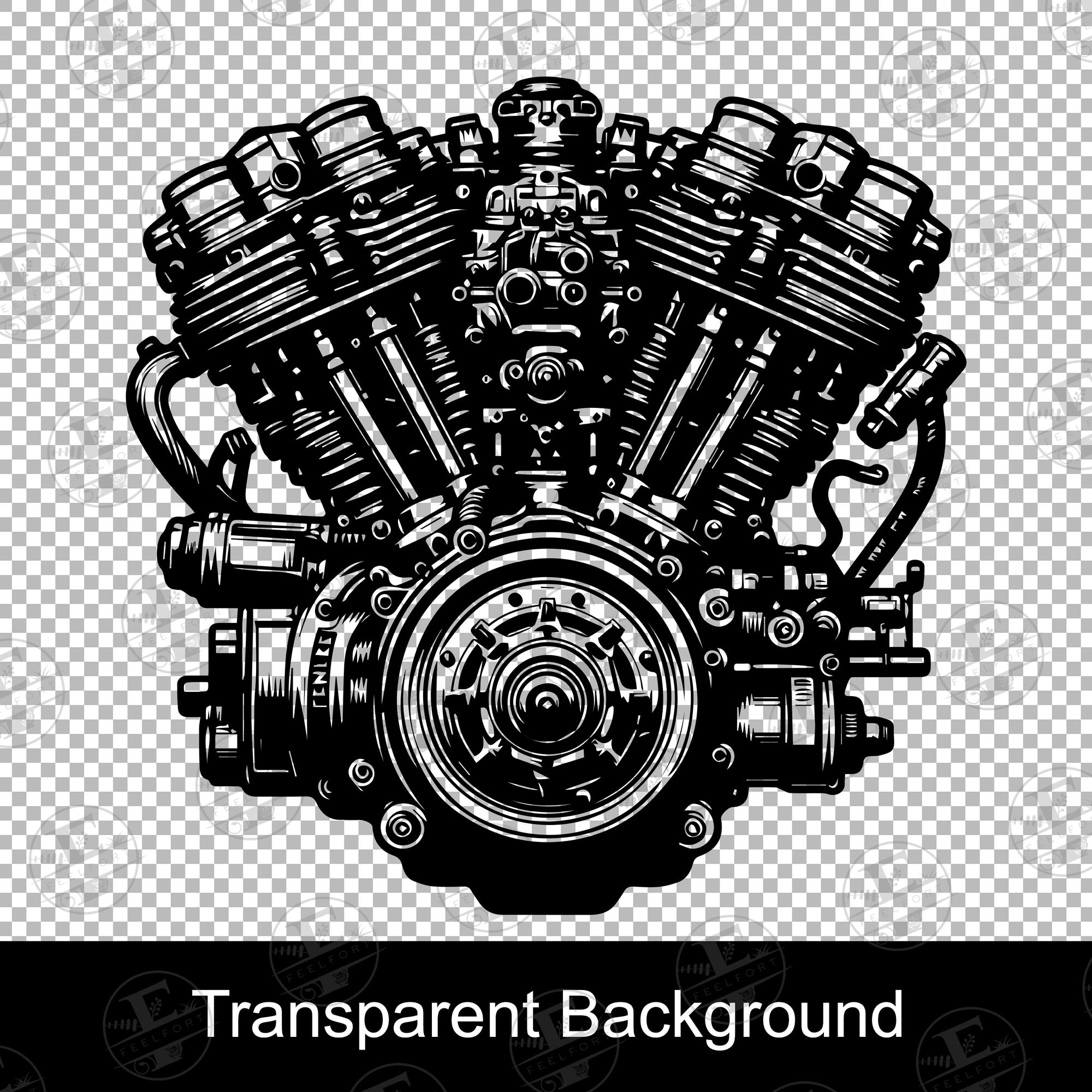 Motorcycle Engine SVG PNG Bundle, Bike Engine Svg, Motorbike Engine ...