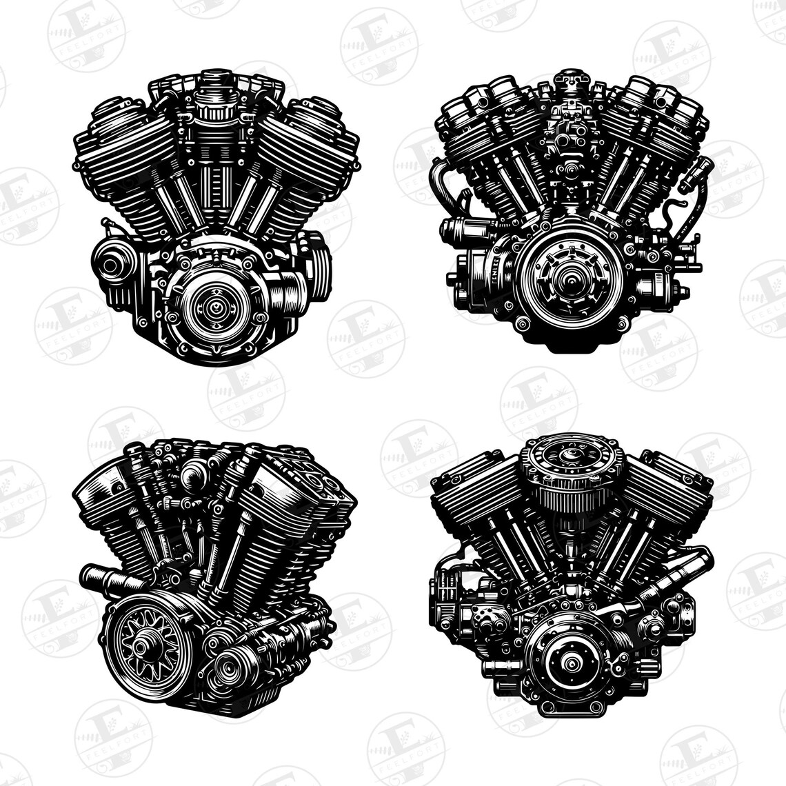 Motorcycle Engine SVG PNG Bundle, Bike Engine Svg, Motorbike Engine ...