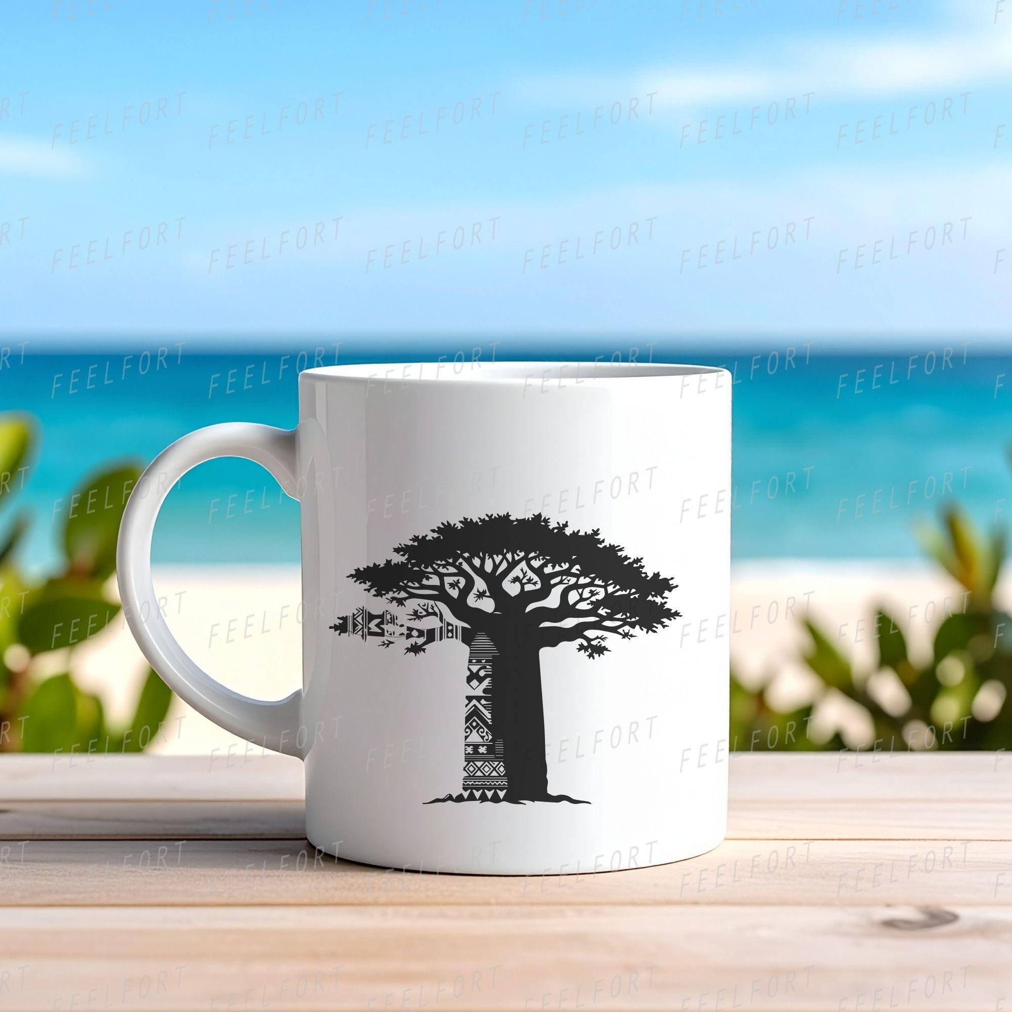 Baobab Tree SVG, African Tree of Life Png, Dxf Cut File, Eps Vector ...