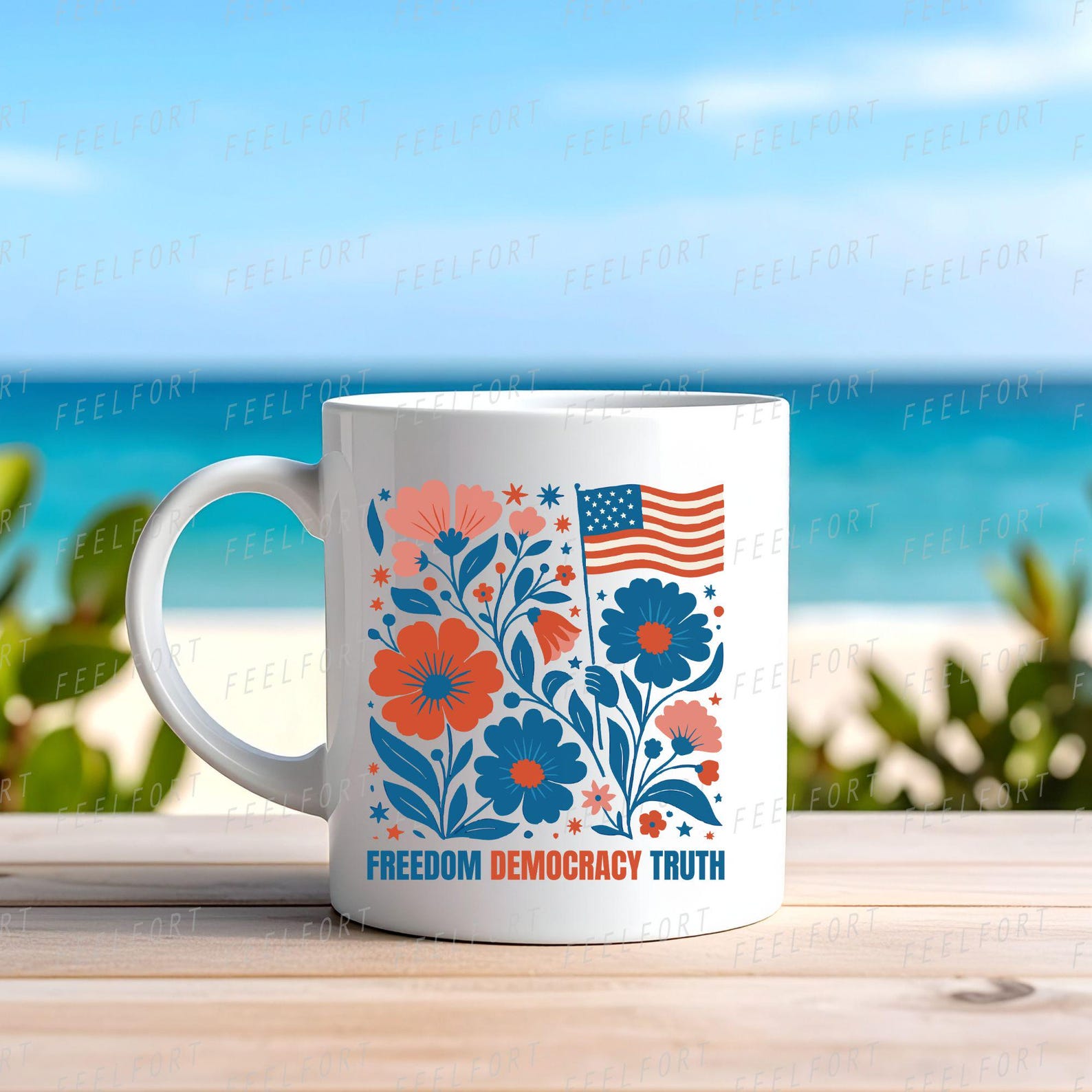 Freedom Democracy Truth Floral PNG | Patriotic Flower Clipart With USA ...
