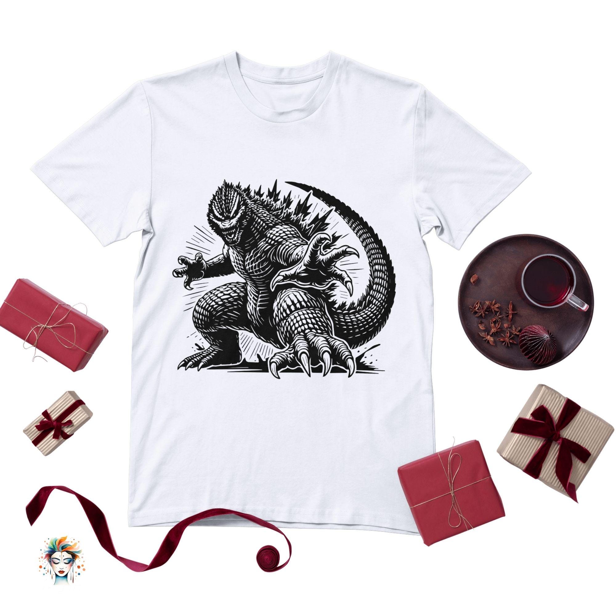 Angry Godzilla SVG PNG Bundle, Scary Godzilla Svg, Cartoon Godzilla Svg ...