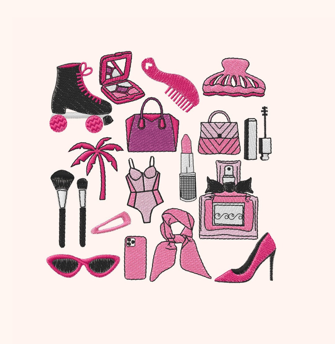 Mini Accessories Embroidery Design Bundle - Etsy