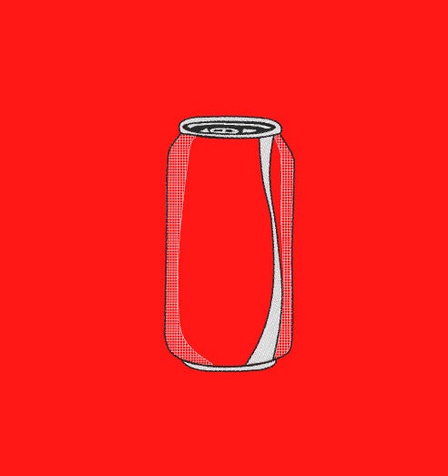 Soda Can Machine Embroidery Design - Etsy