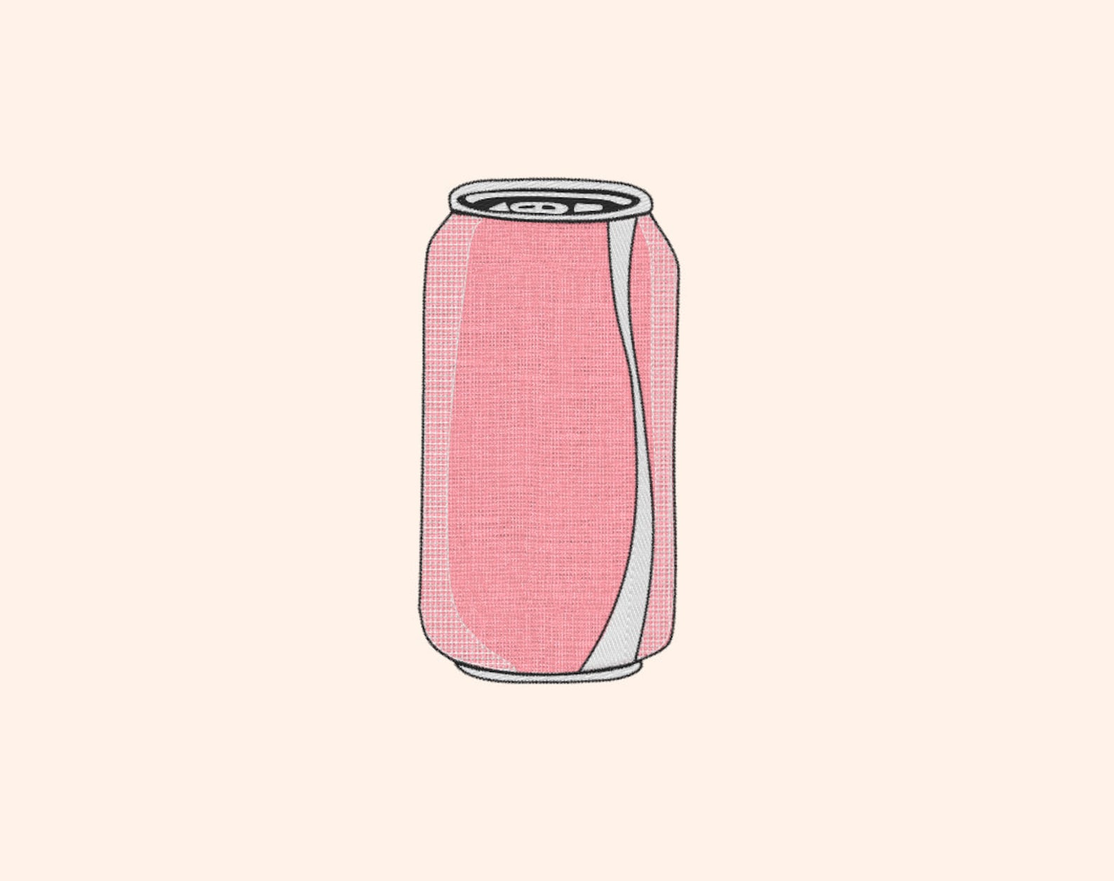 Soda Can Machine Embroidery Design - Etsy