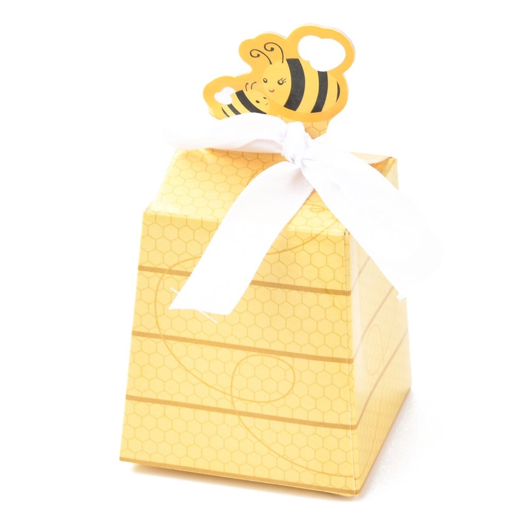 Gift Box, Bee Hive Gift Box, Bee Gift Box With Bow, Birthday Gift Box ...