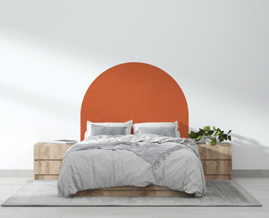 Arch Headboard Wall Decal Boho Wall Decal Bed Arch Sticker | Etsy