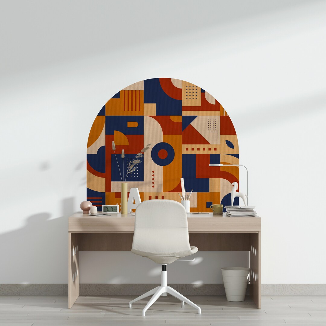 Boho Colorblock Wall Decal Arch Wall Decal Arch Color - Etsy