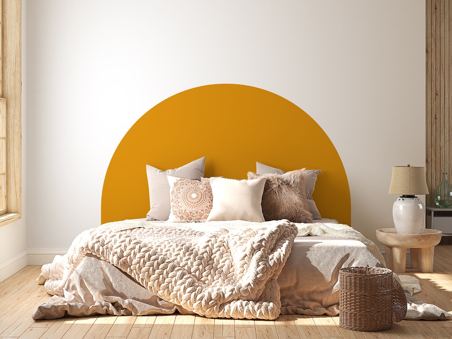 Arch Headboard Wall Decal Removable Bed Arch Sticker Bed - Etsy