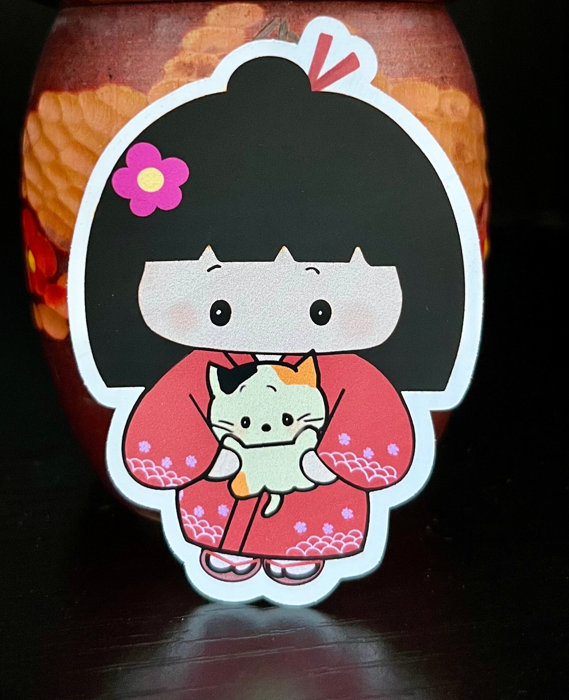 Japanese Girl Stickers 2 — Cute Kawaii Sticker - Etsy