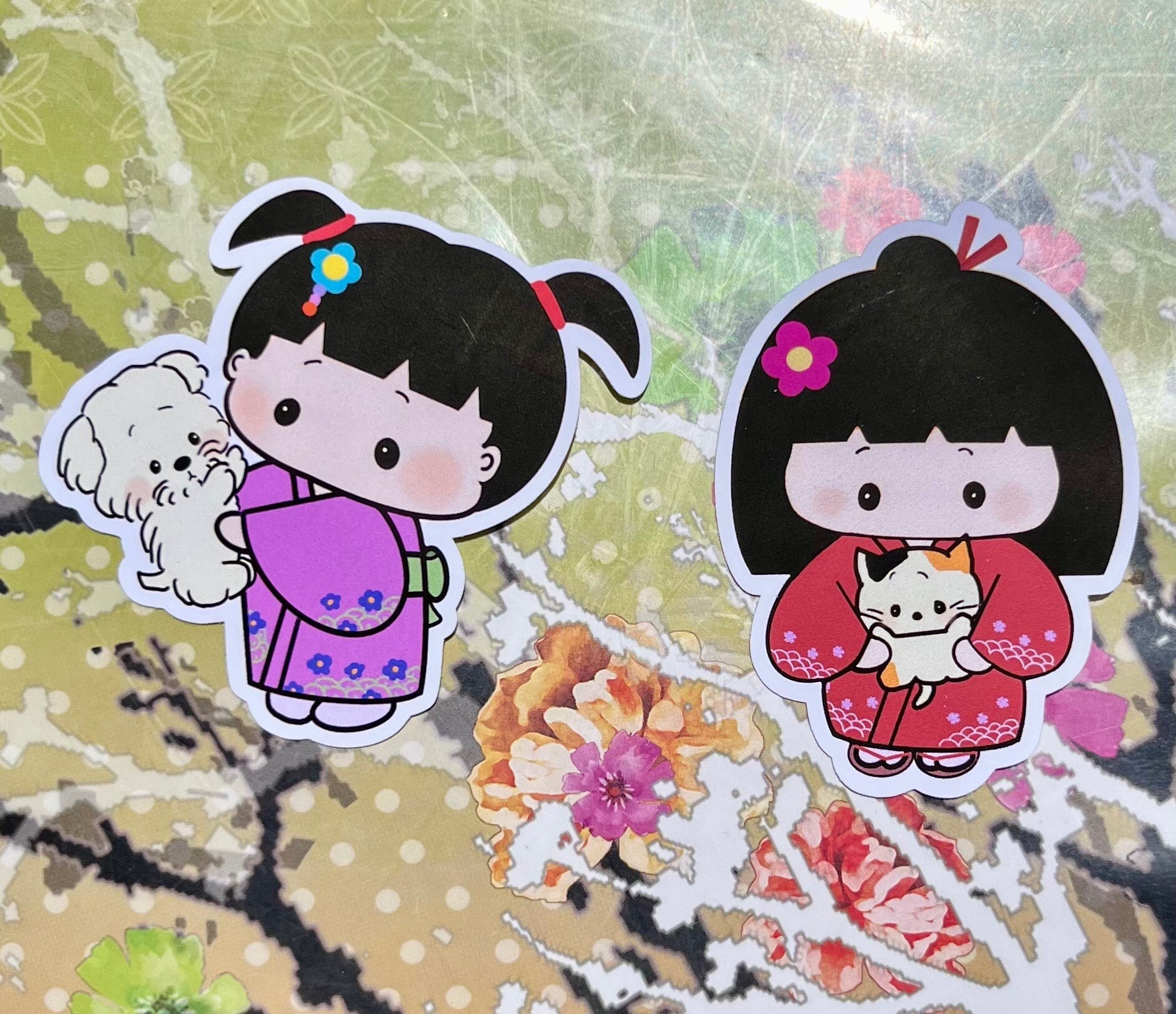 Japanese Girl Stickers 2 — Cute Kawaii Sticker - Etsy