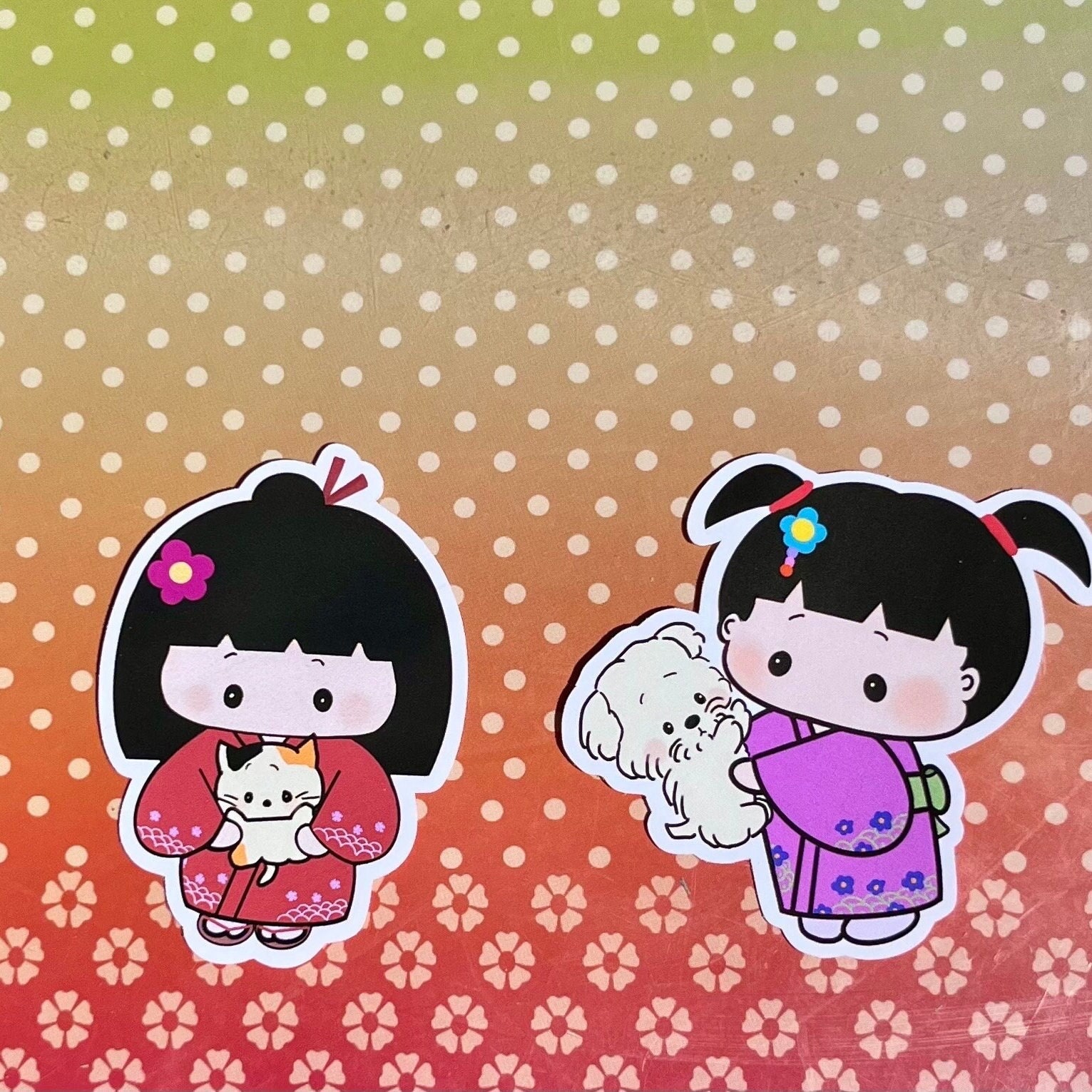 Japanese Girl Stickers 2 — Cute Kawaii Sticker - Etsy