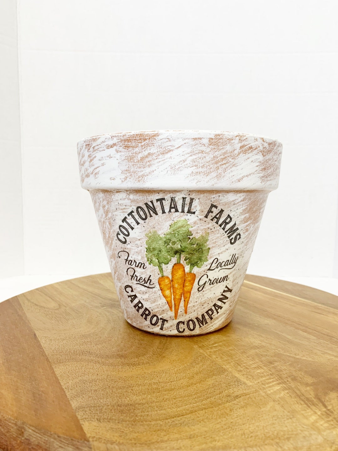 Decoupaged Easter Garden Planter, Easter Flower Pot, Easter Garden ...