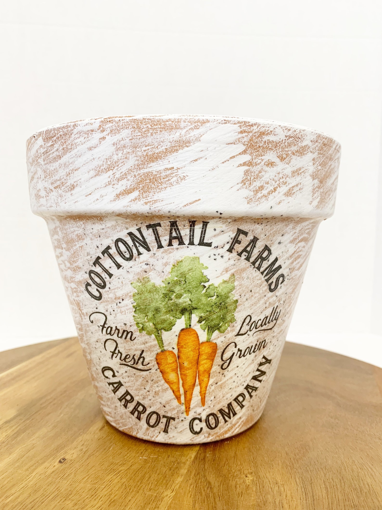 Decoupaged Easter Garden Planter, Easter Flower Pot, Easter Garden ...