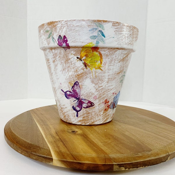 Butterfly Flower Pot - Etsy