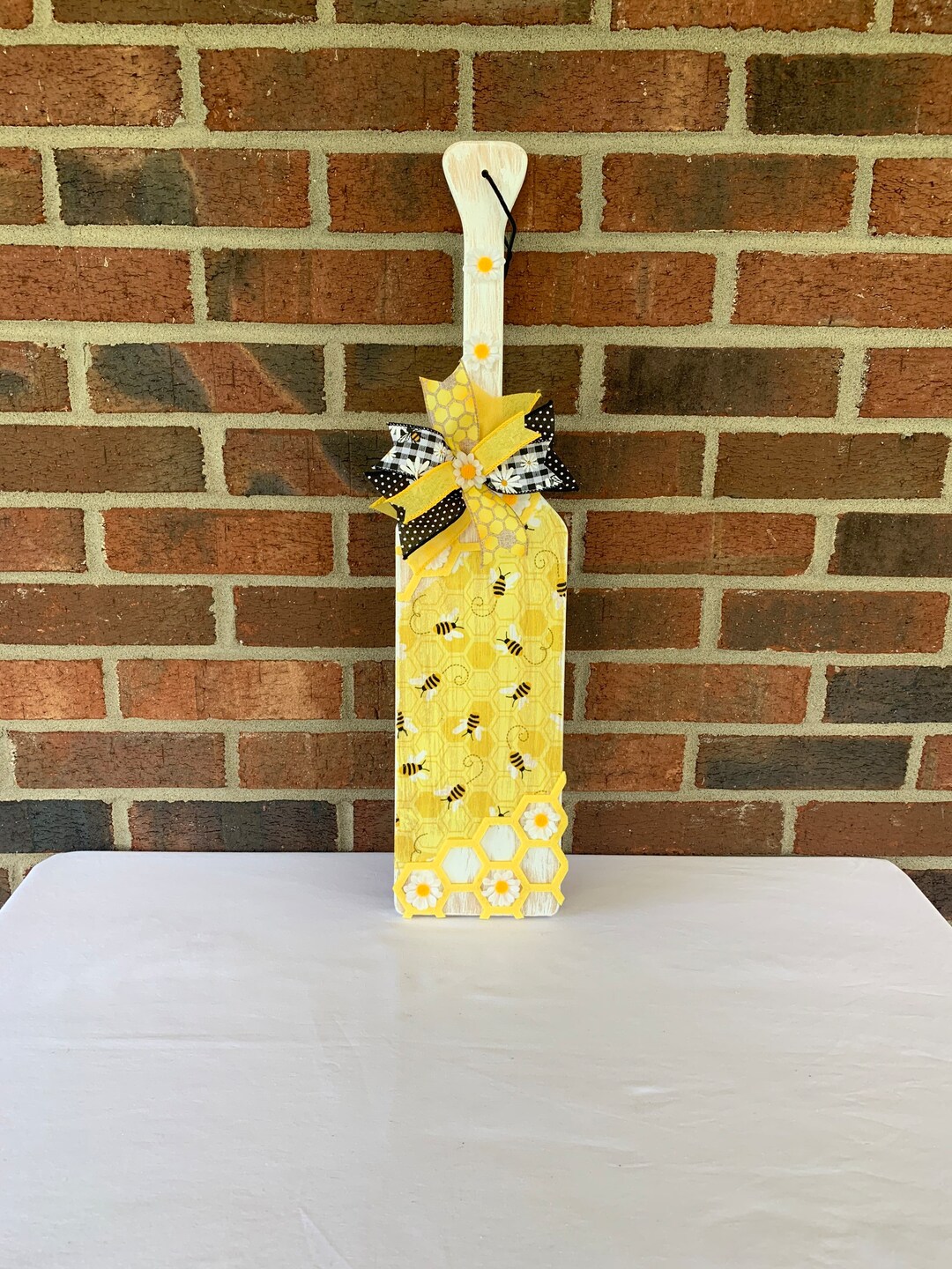 Decoupaged Bumblebee Boat Oar, Bumblebee Wall Hanger, Paddle Board ...