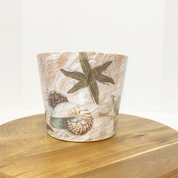 Decoupage Flower Pot - Etsy